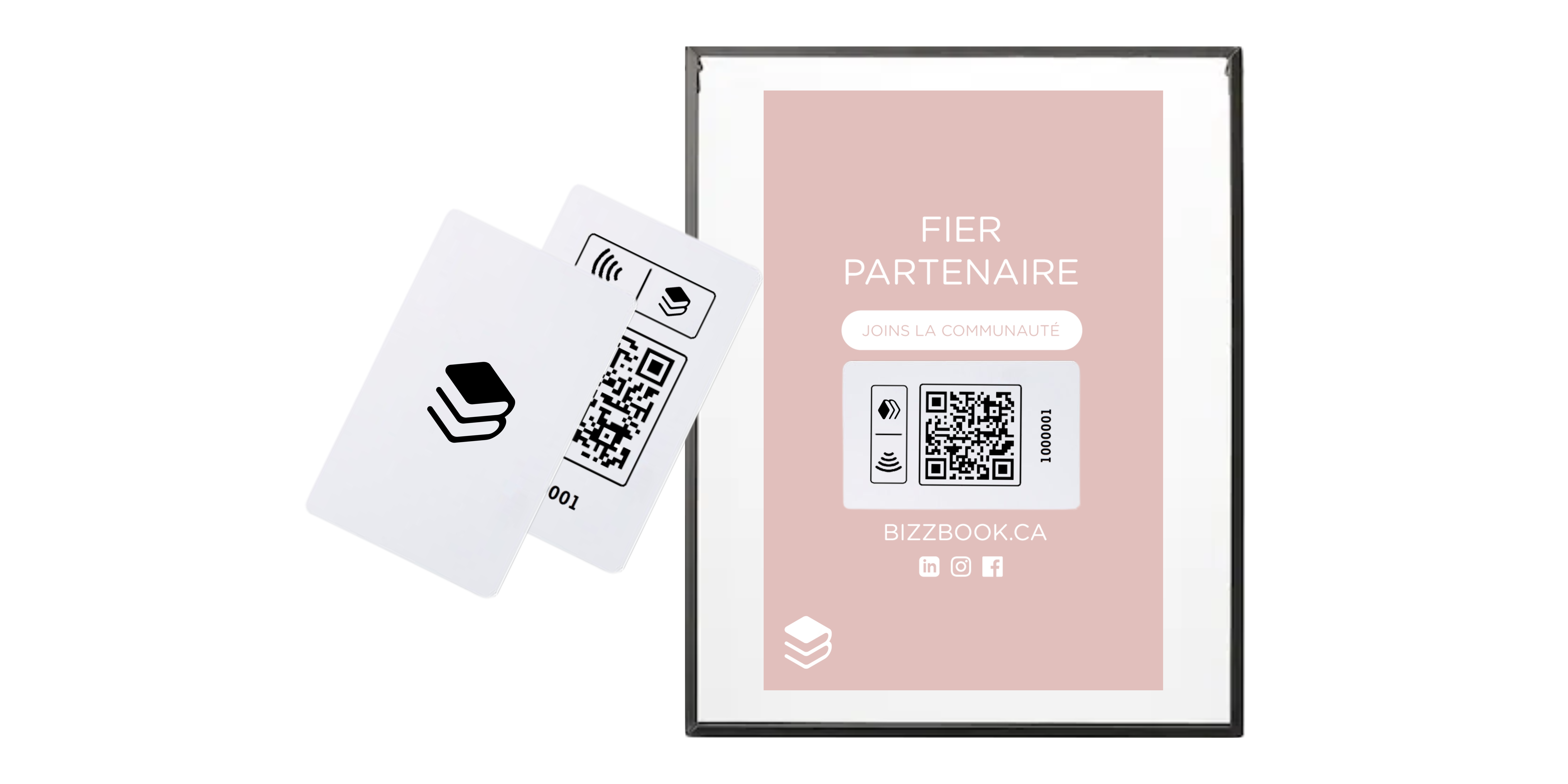 Carte d'affaire virtuelle #1 fait au Québec ici à Montréal - Bizzbook